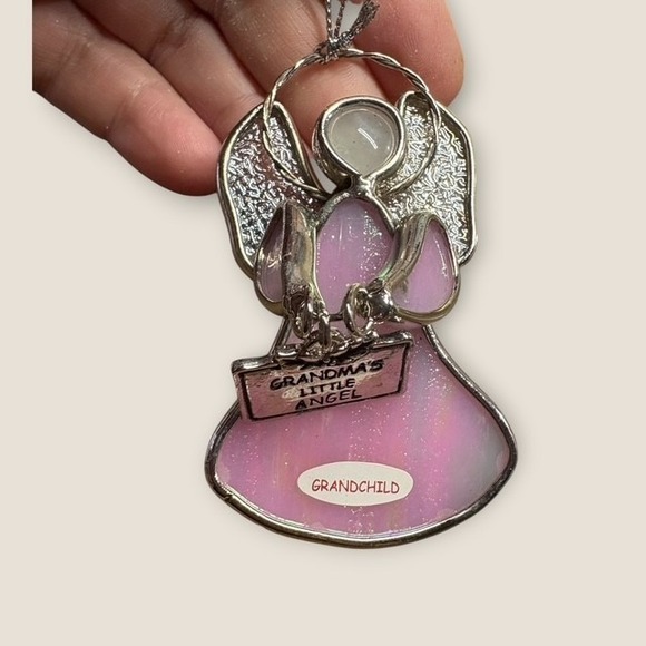 GANZ | Holiday | Ganz Grandmas Little Angel Stained Glass Ornament Pink ...